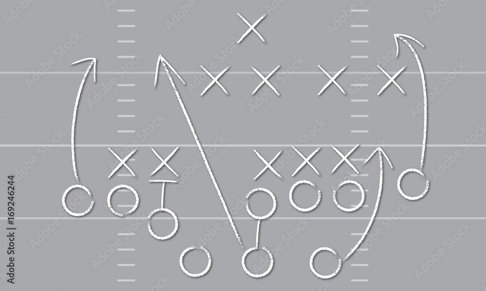 Vector Football Play. Football America. NFL American football formation ...
