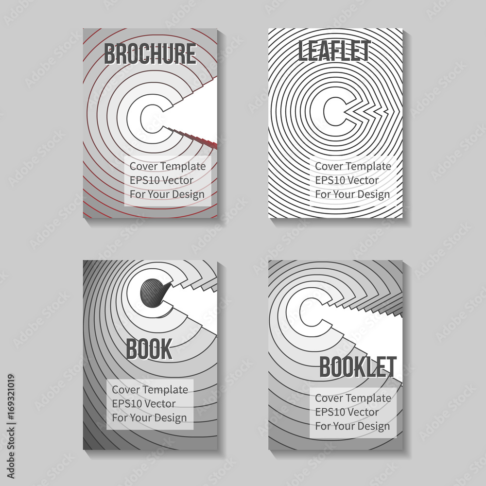 Vetor de Book Title Page Template. Business Report Or Booklet Cover ...