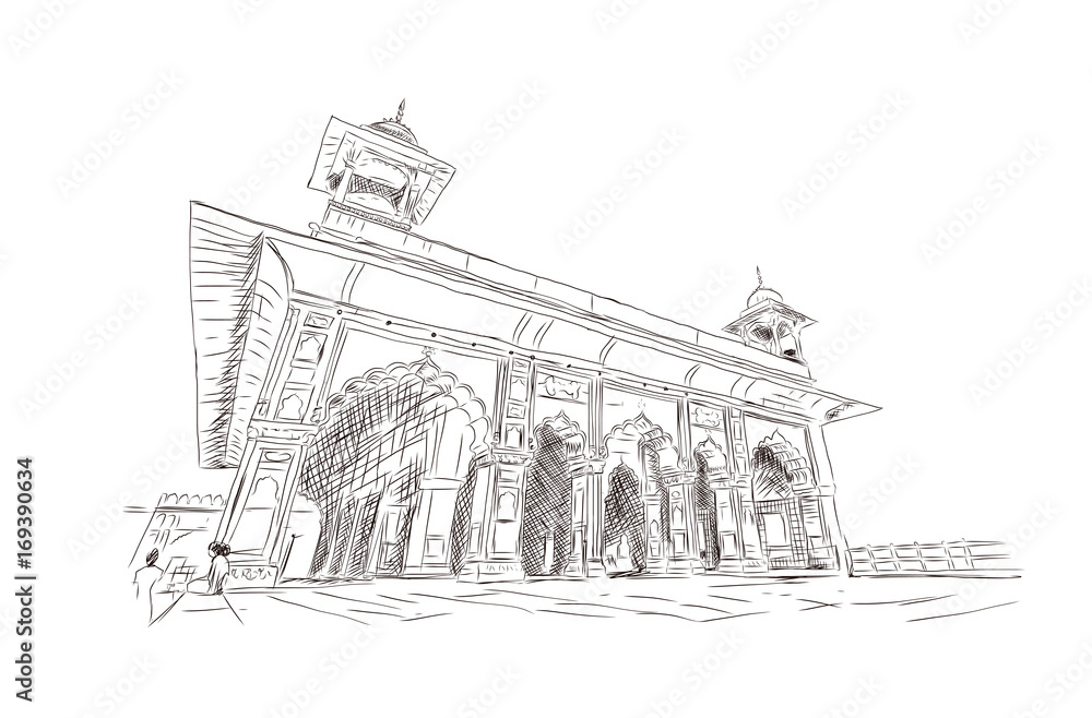 Red Fort Sketch