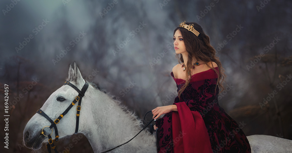 Medieval Queen portrait Stock Photo | Adobe Stock