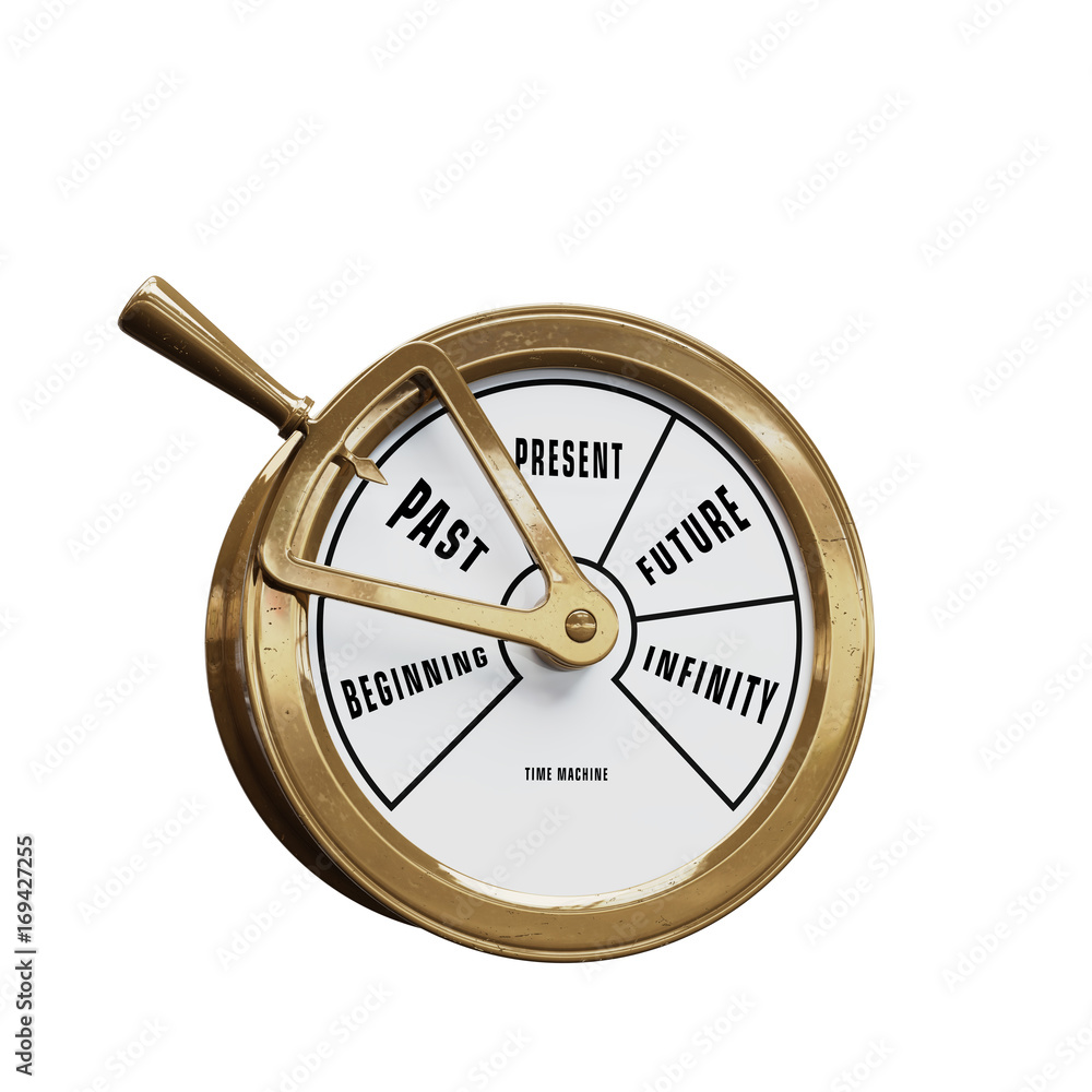 Time machine telegraph going to the Past Stock Illustration | Adobe Stock