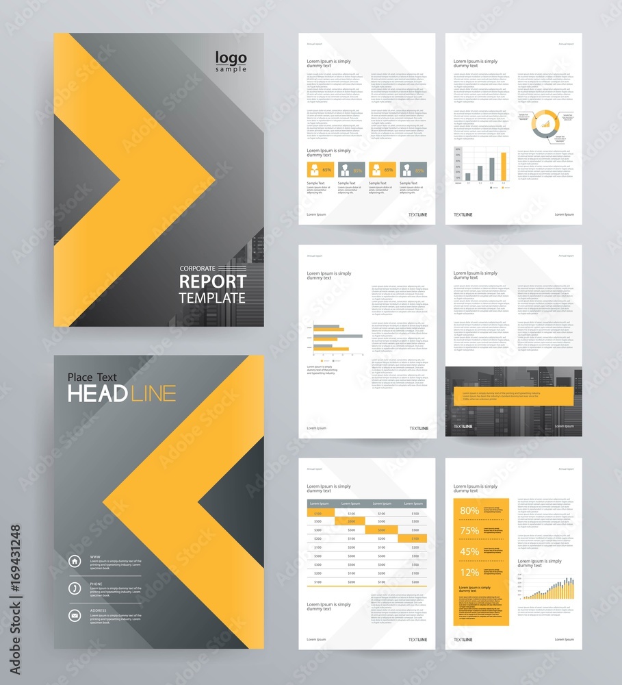 template design for company profile ,annual report , brochure , flyer ...