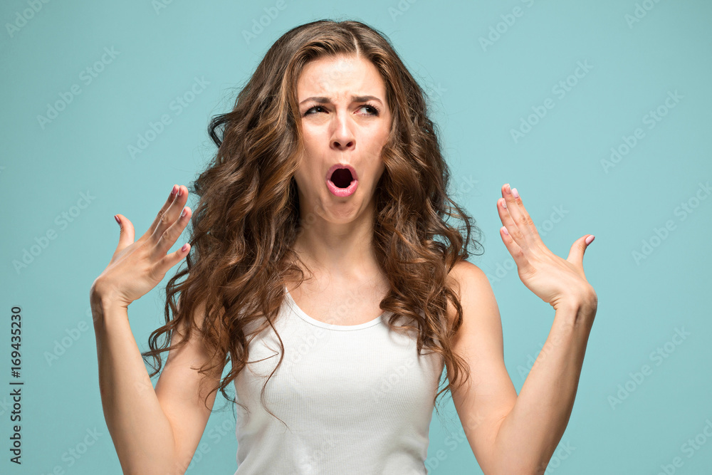 Poster The portrait of disgusted woman – Wall Art | UkPosters