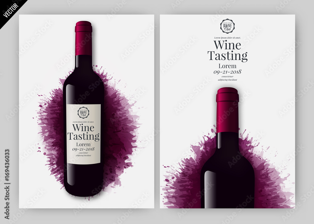 Idea for wine design, product presentation or wine tasting. Stock ...