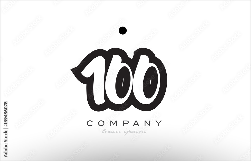 100 number logo icon template design Stock Vector | Adobe Stock