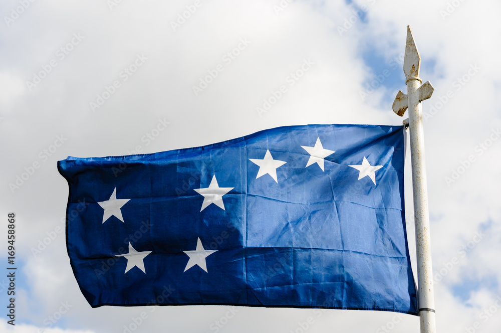 The Starry Plough flag, used by the Irish National Liberation Army and ...
