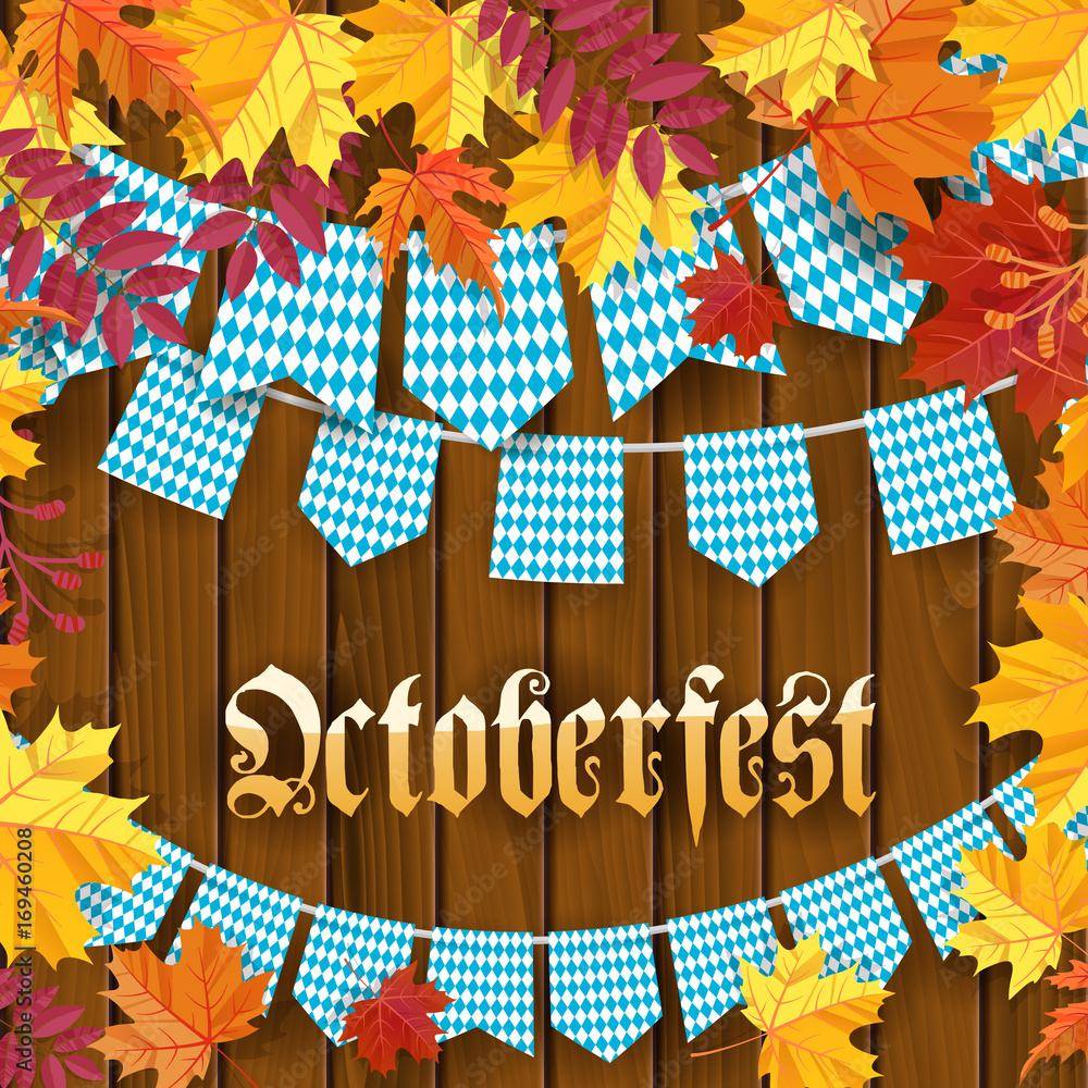 Oktoberfest .Traditional German autumn festival of beer background ...