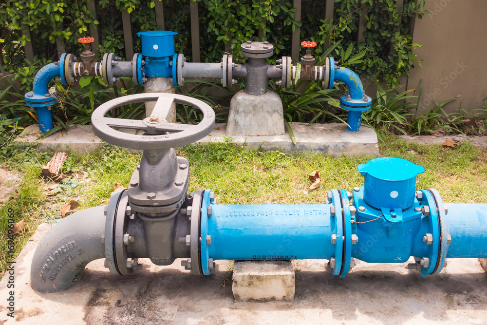 Water supply and equipment fitting tools, Water pipeline outside ...