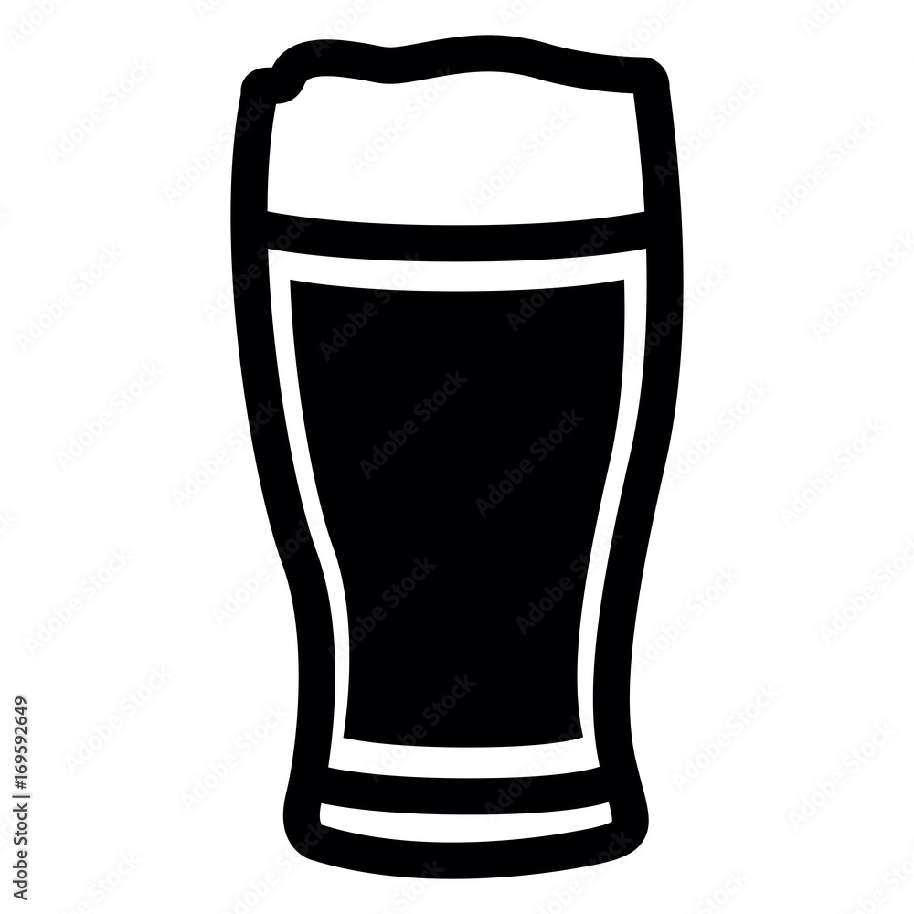 Isolated beer icon Stock Vector | Adobe Stock