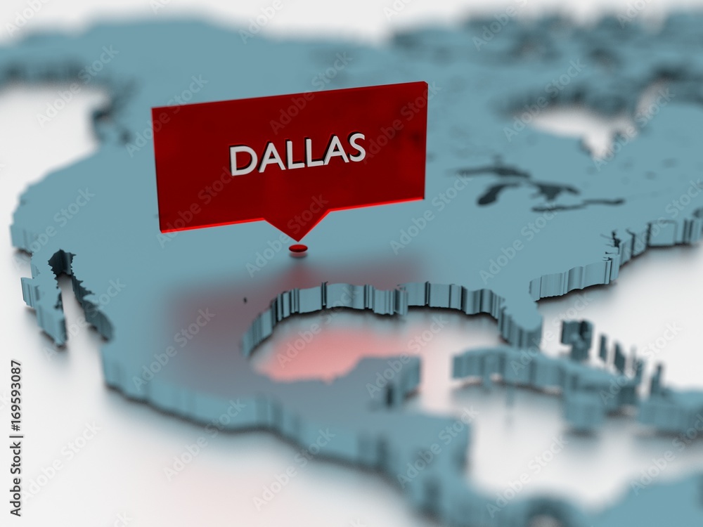 3d world map sticker - City of Dallas Stock Illustration | Adobe Stock