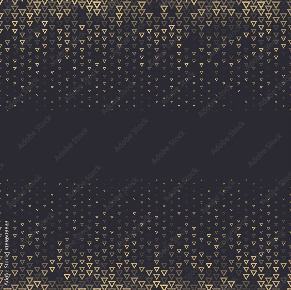 Vector halftone abstract background, black gold gradient gradation ...