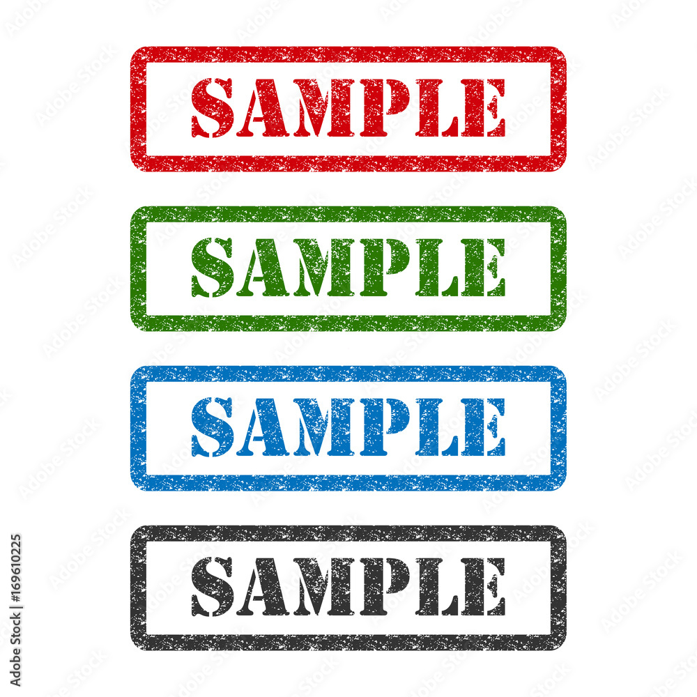 sample set rubber stamp isolated on background Stock Vector | Adobe Stock