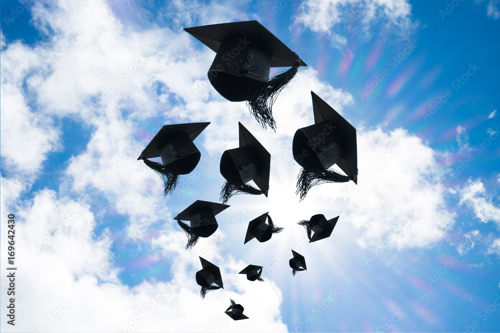 Graduation day, Images of graduation Caps or hat throwing in the air ...