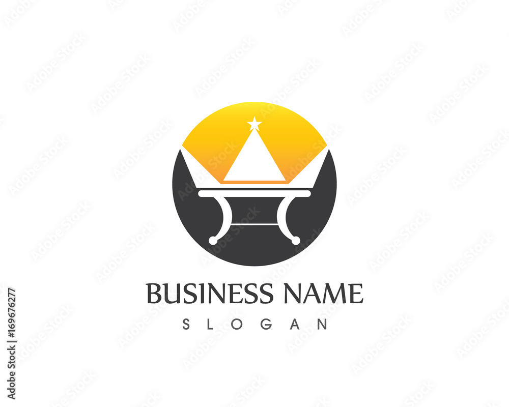 Table King Table Furniture Logo Stock Vector | Adobe Stock