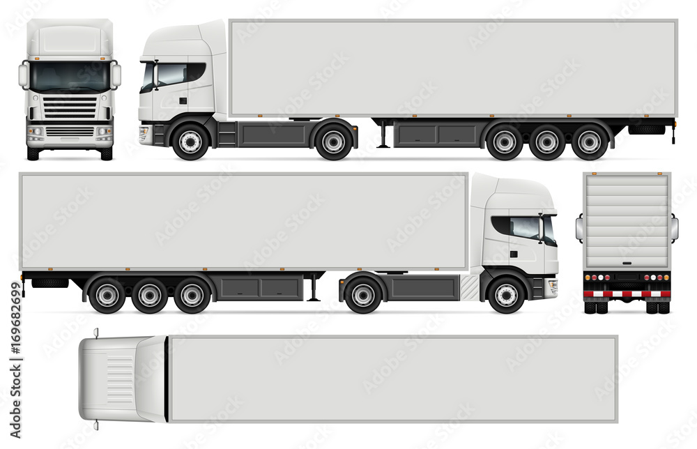 Truck Vector Back