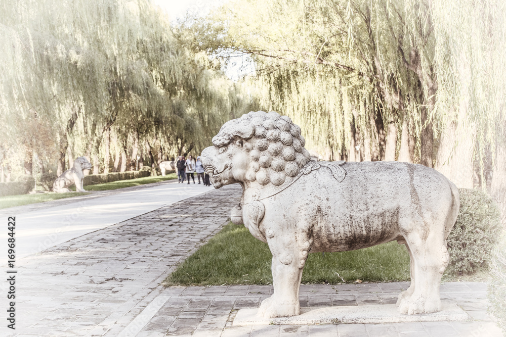 God Way Ming Tombs, Beijing.The Ming Tombs are the tombs of thirteen ...