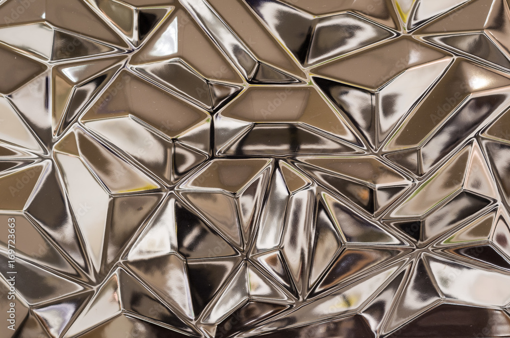 Textura abstrata metálica geométrica, com brilho, reflexo e sombras ...