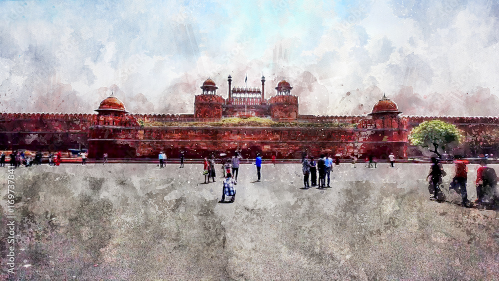 Red Fort Painting