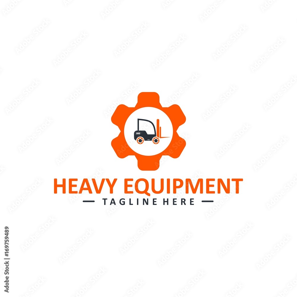 HEAVY EQUIPMENT LOGO Stock Illustration | Adobe Stock