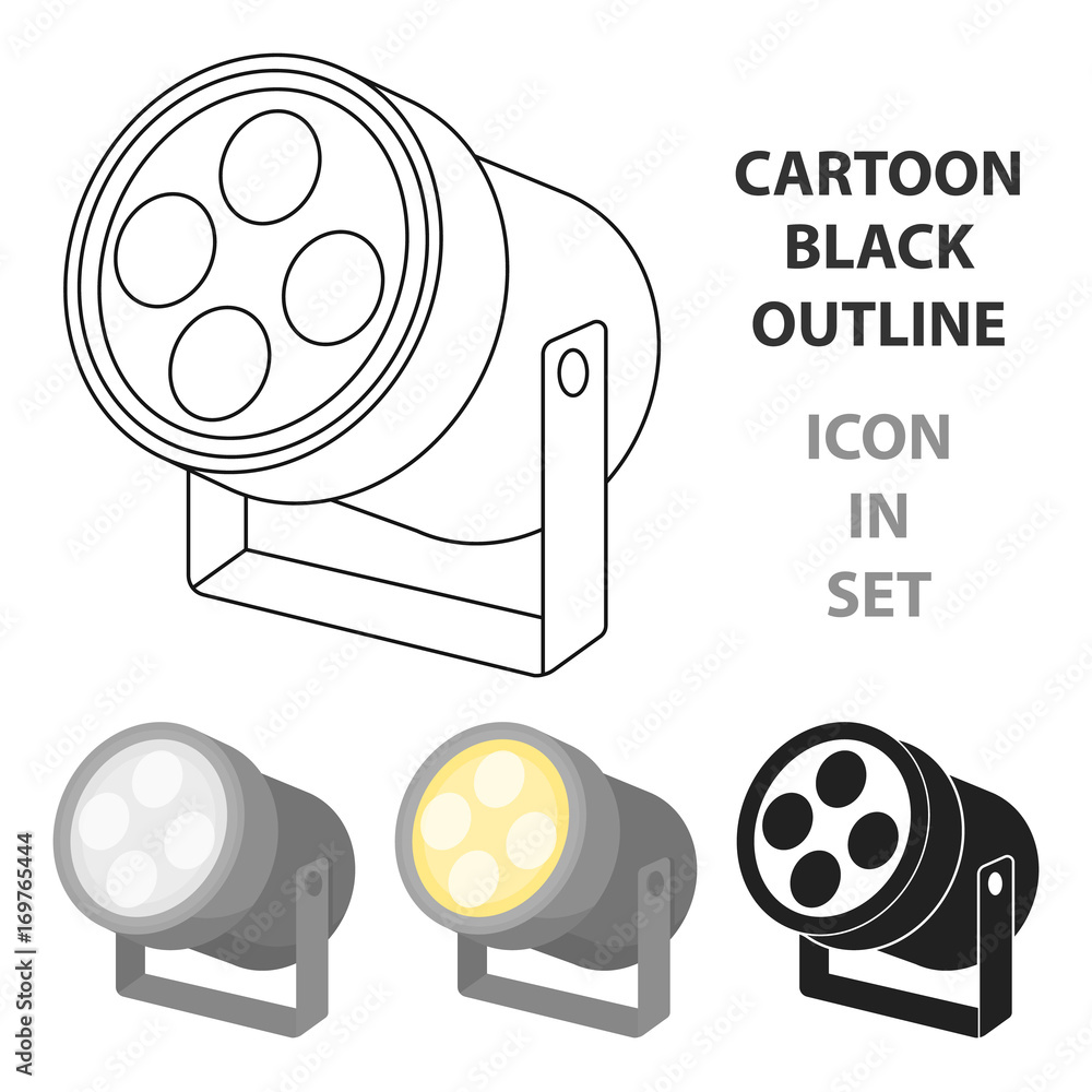 Cartoon Spotlight Black And White