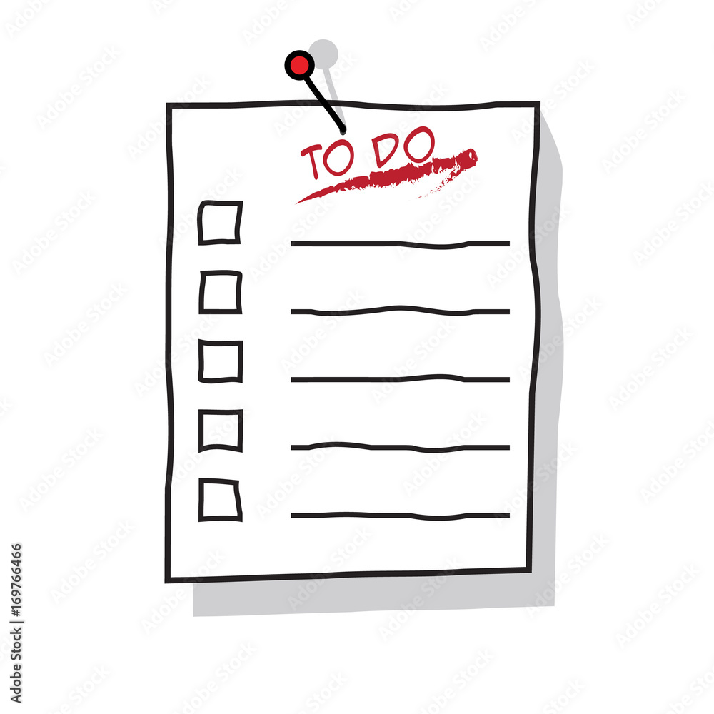 To Do List List Check Zettel checkliste bueroklammer To Do List Plan