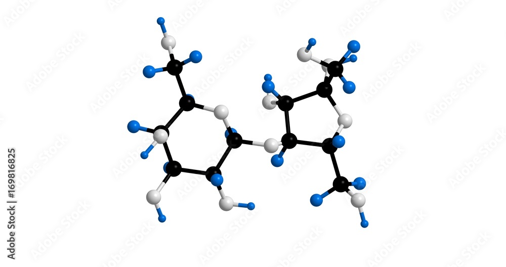 Molecular structure of Lactulose, 3D rendering Stock Illustration ...