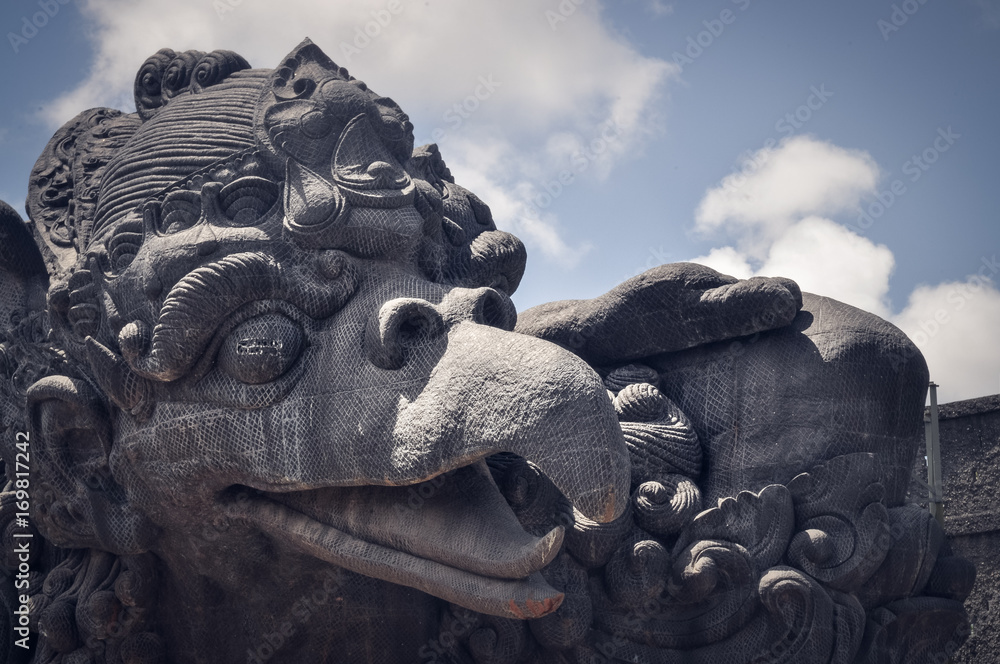 Garuda Wisnu statue at Garuda Wisnu Kencana Cultural Park Stock Photo ...