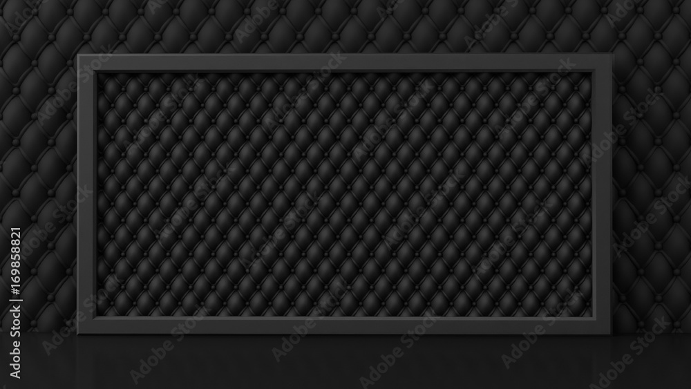 Interior background studio frame. 3d illustration, 3d rendering. Stock ...