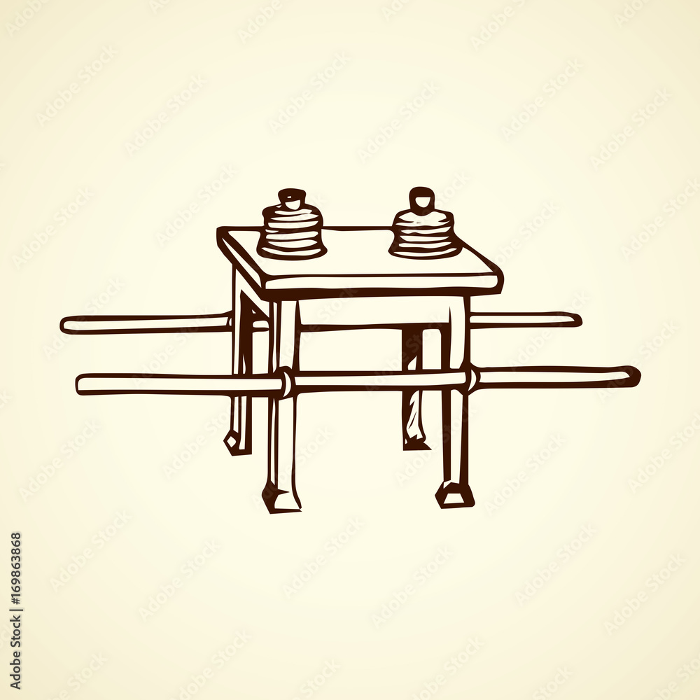 Mace. Vector drawing Stock Vector | Adobe Stock