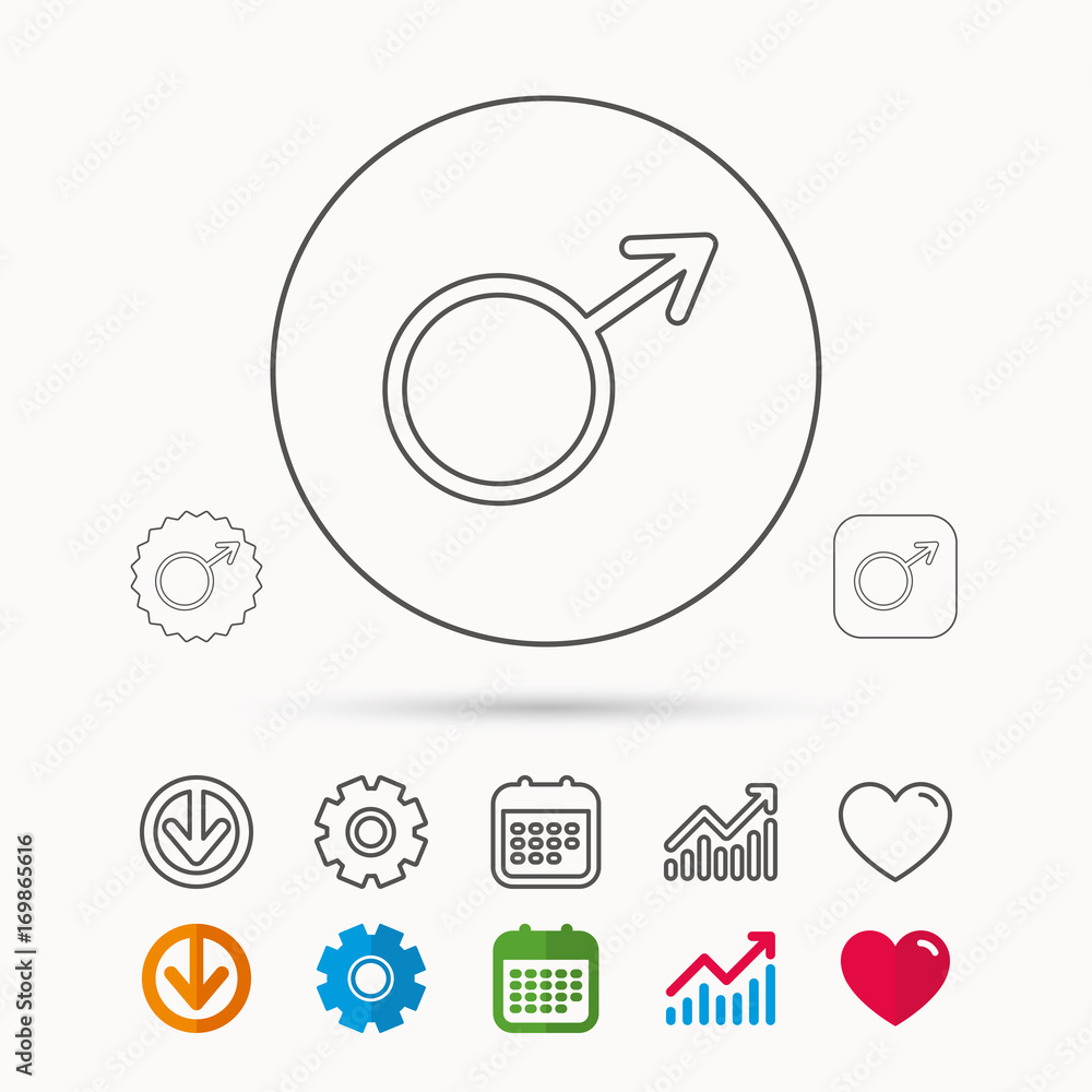 Male icon. Gentlemen sexuality sign. Stock Vector | Adobe Stock