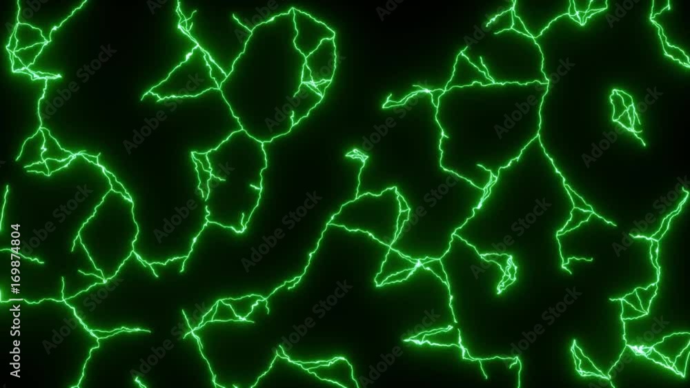 Electrical arcs neon lightning retro future vr voltage glow vector tron loop 4k Stock Video ...