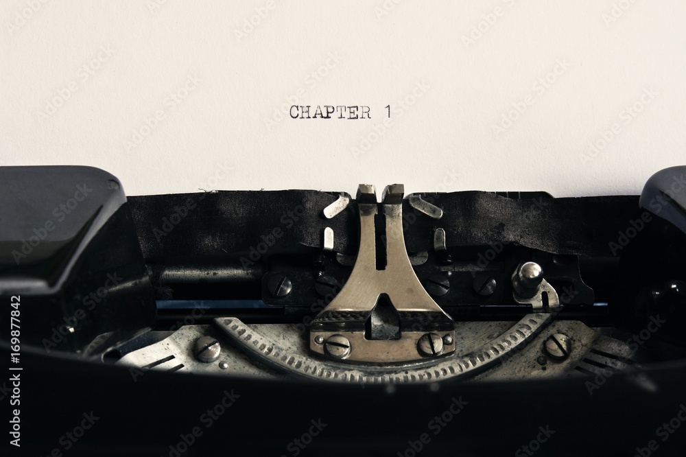 Typewriter / Chapter 1 Stock Photo | Adobe Stock