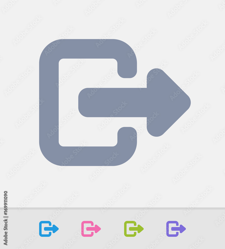 Exit Button - Granite Icons. A professional, pixel-perfect icon ...