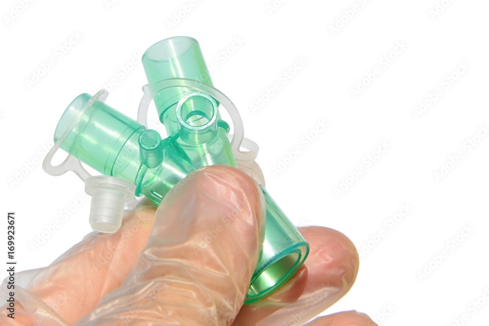 Breathing system ypsilon yeld platic piece for inspiration and ...