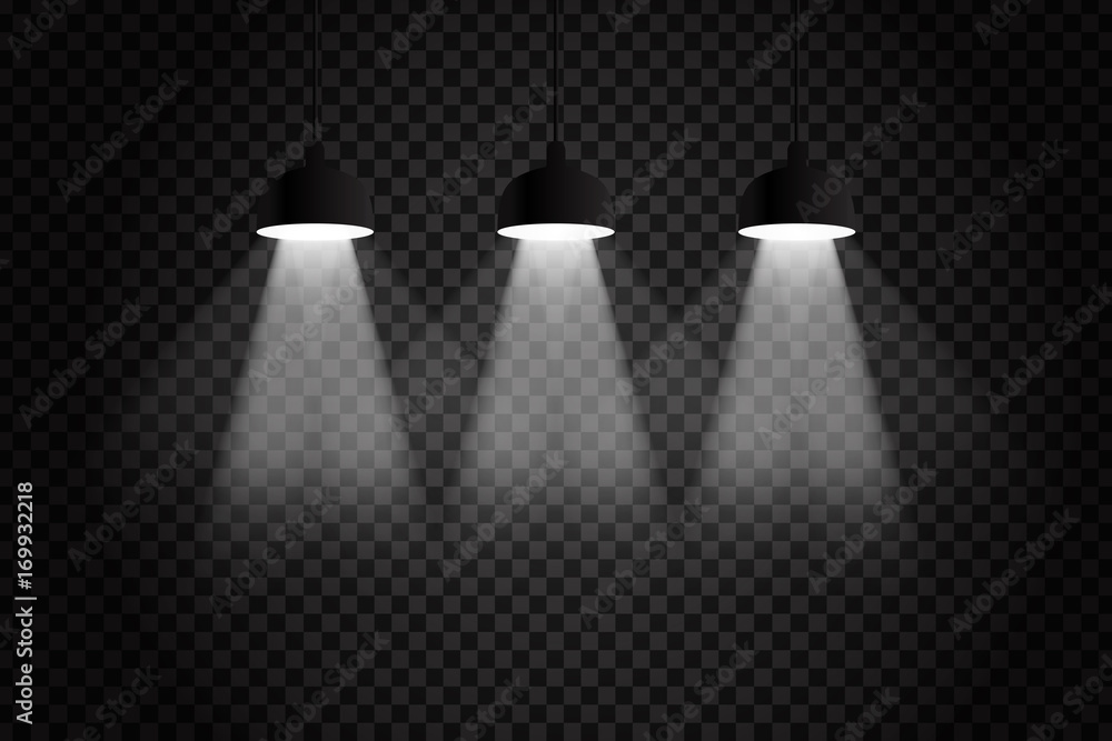 Vector realistic isolated ceiling lamps for decoration and covering on ...