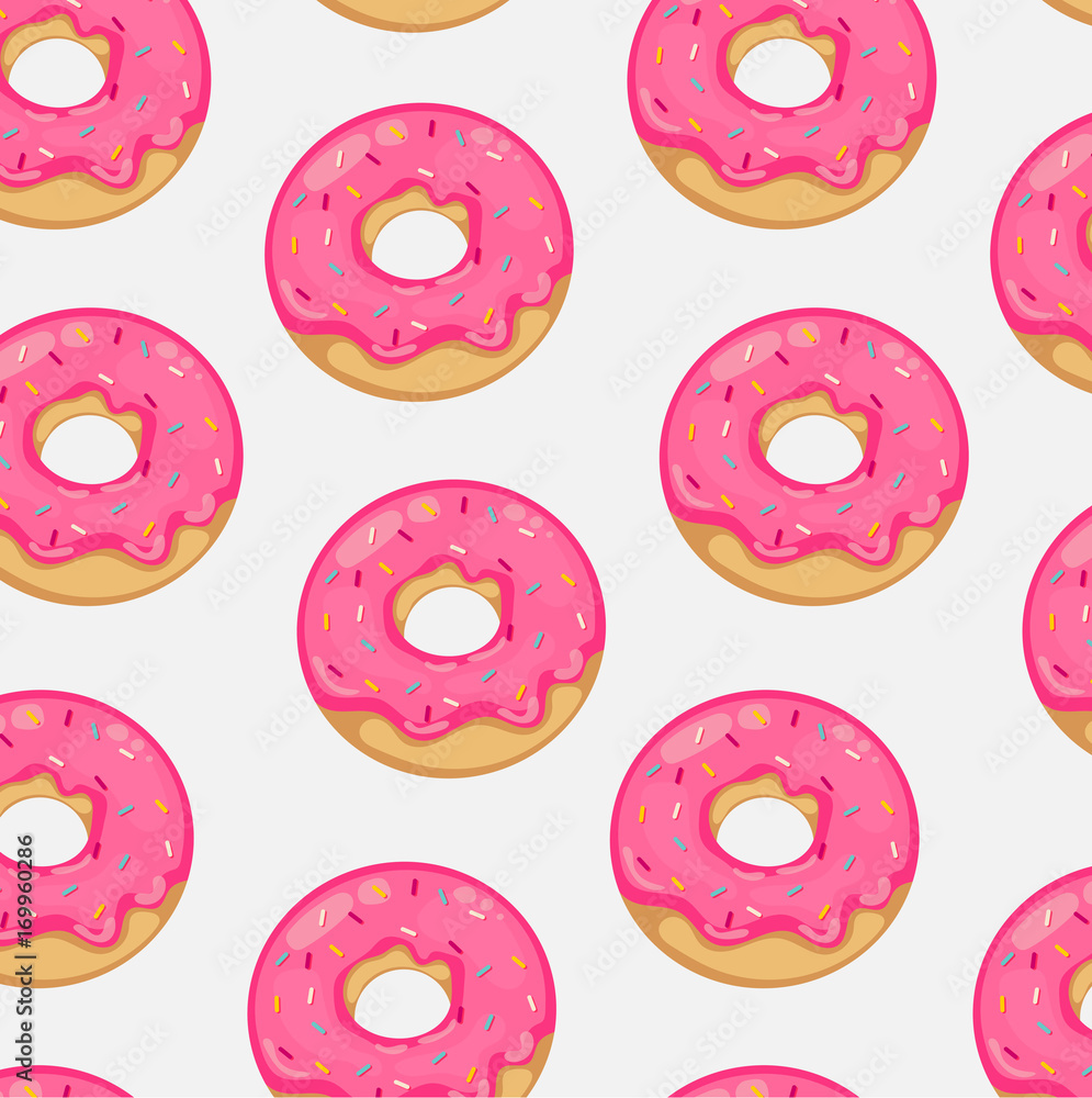 Donut background Stock Vector | Adobe Stock