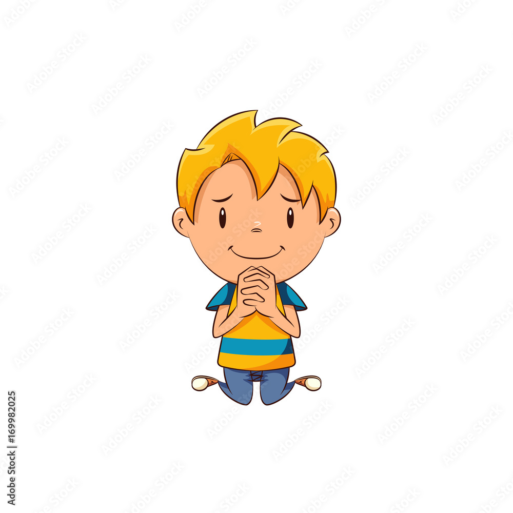 Kid begging Stock Vector | Adobe Stock