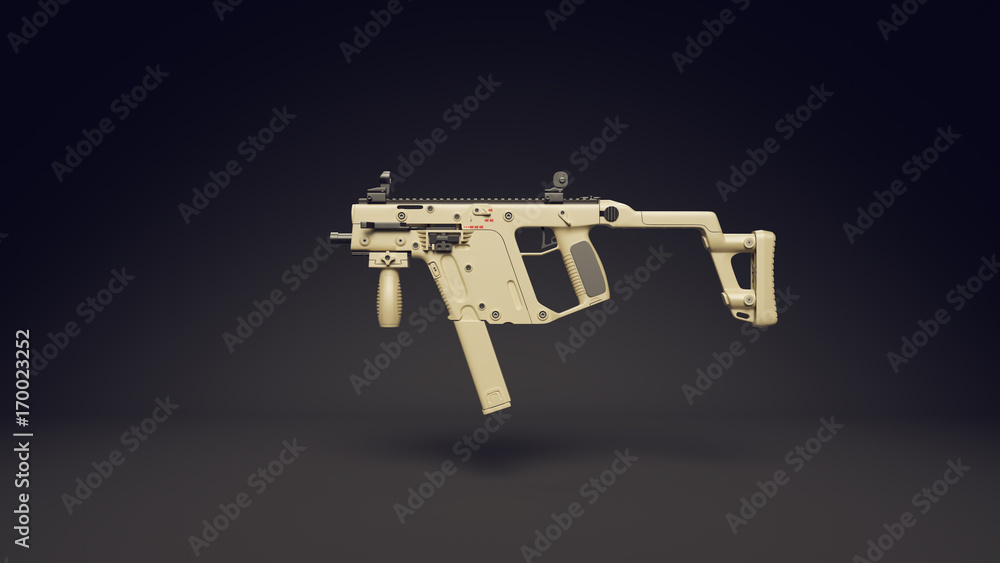 Submachine Gun Stock Illustration | Adobe Stock