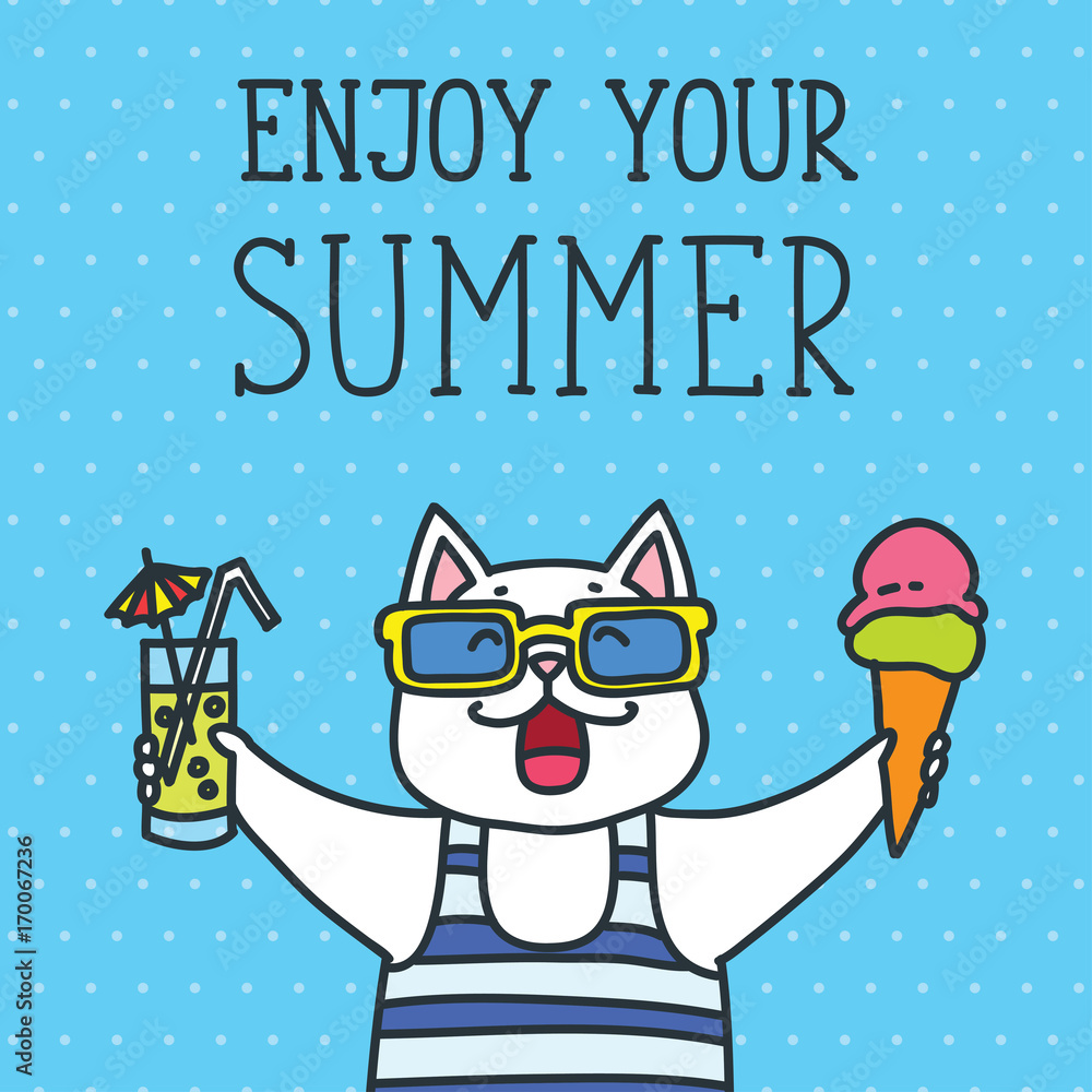 Enjoy Your Summer Clip Art