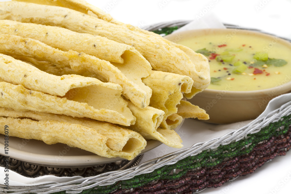 Fafda Snacks Stock Photo | Adobe Stock