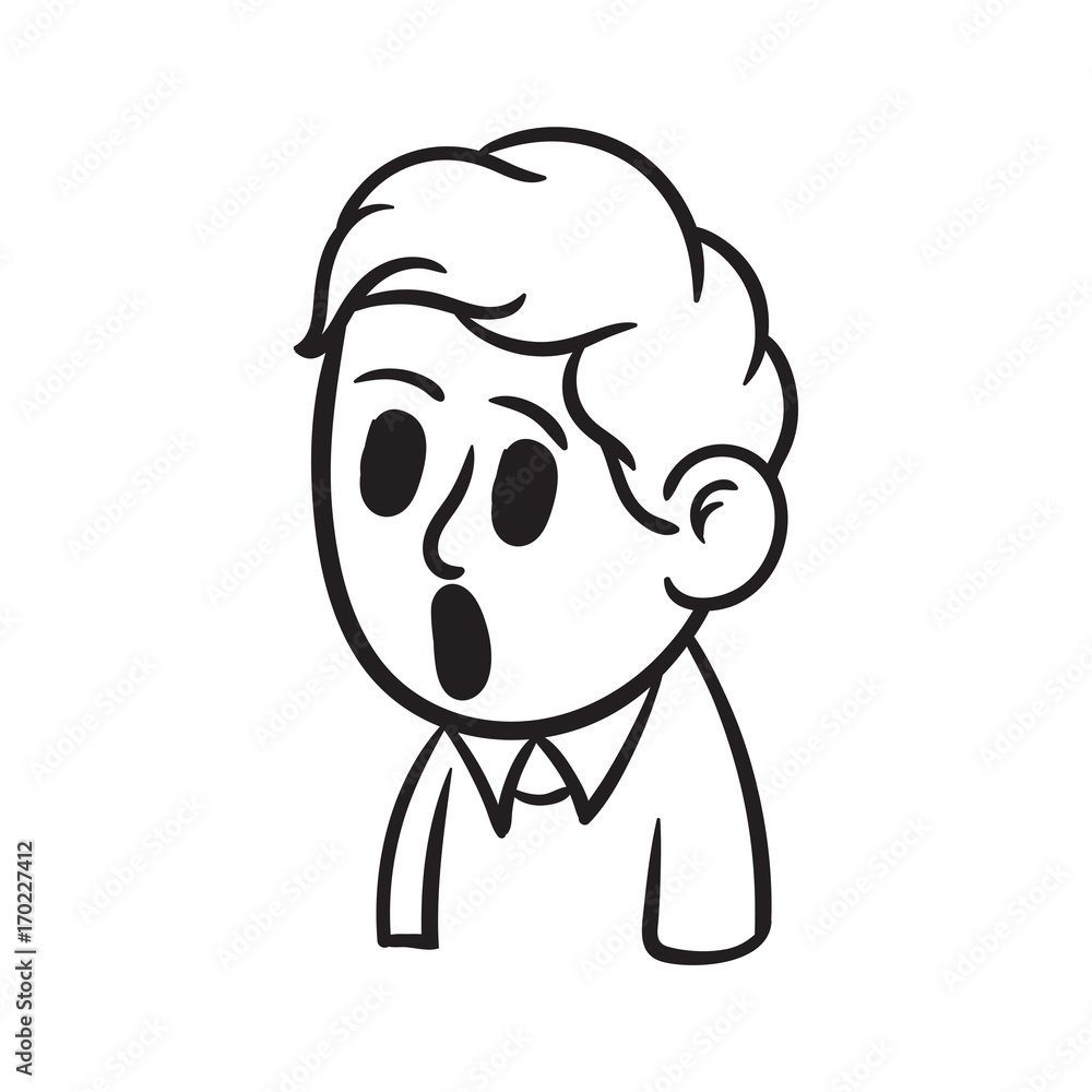 Surprised People Drawings