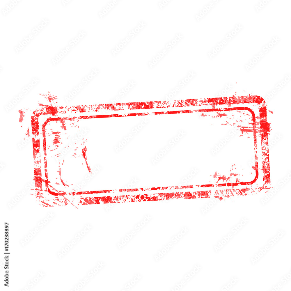vector illustration blank red used business grunge stamp isolated on ...