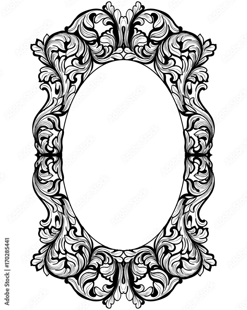Baroque Frame Vector Free Download