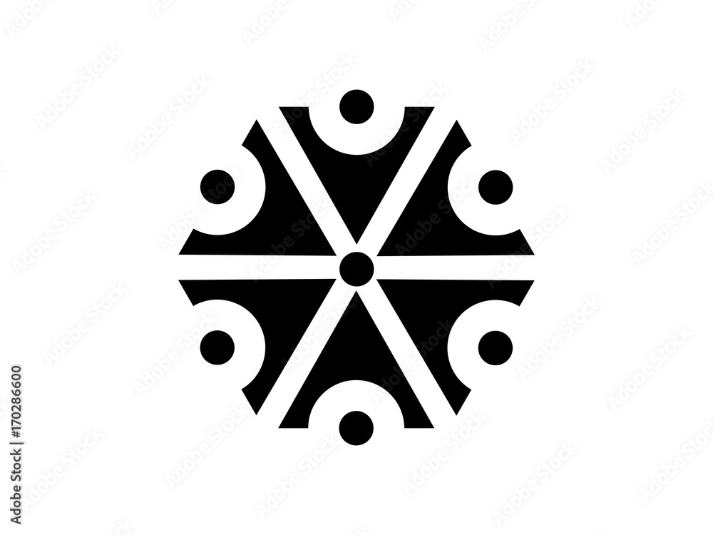 Symbol of the god Perun. Slavic mythology, the god of lightning. Vector ...