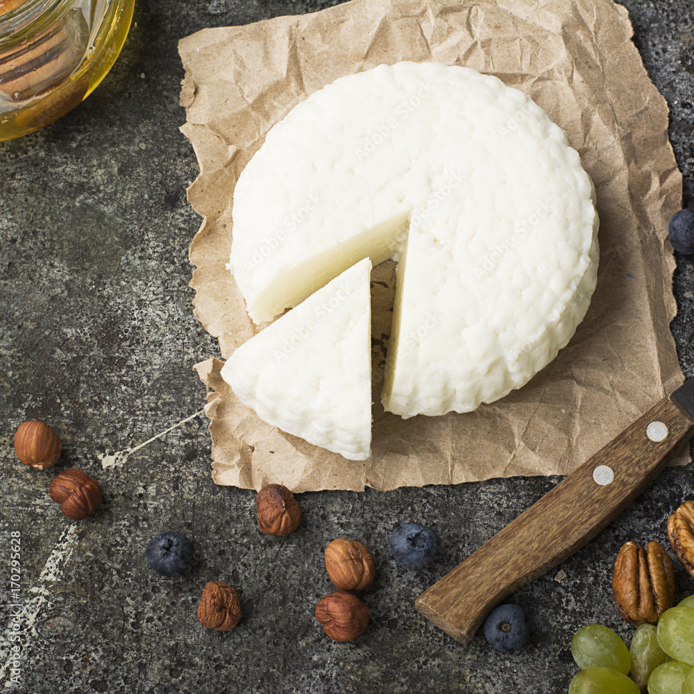 Young white cheese, a new recipe for cheese with fenugreek, a hard ...