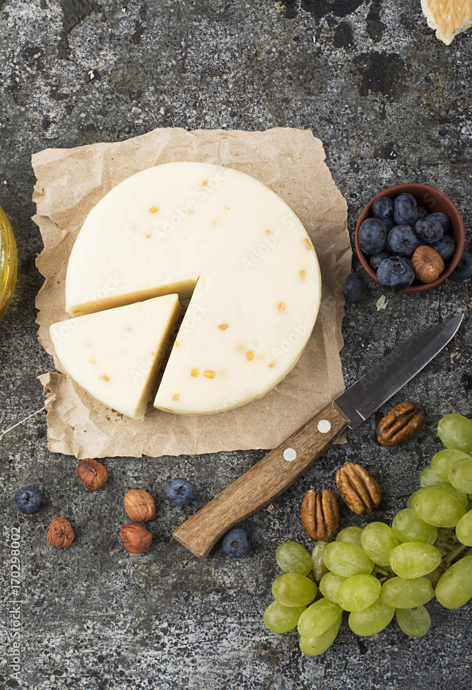 Young white cheese, a new recipe for cheese with fenugreek, a hard ...