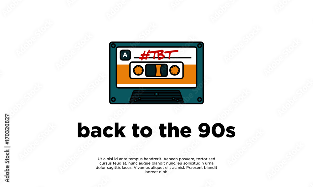 Back to the 90's (Throwback Thursday written on a Line Art Cassette ...