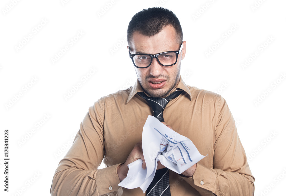 Foto Stock Grumpy businessman | Adobe Stock