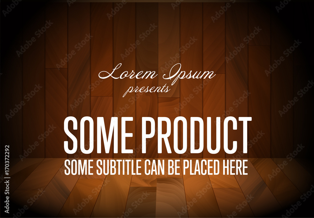 Wooden Background Title Page Layout Stock Template | Adobe Stock