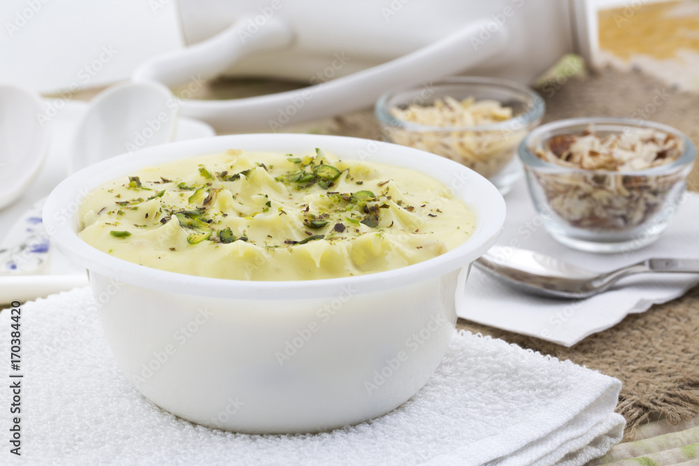 Indian Sweet Shrikhand Stock Photo | Adobe Stock